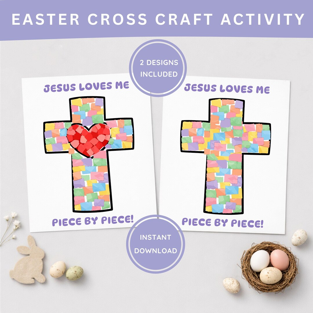 Easy Easter Cross Craft for Kids, Sunday School Craft for Toddlers ...