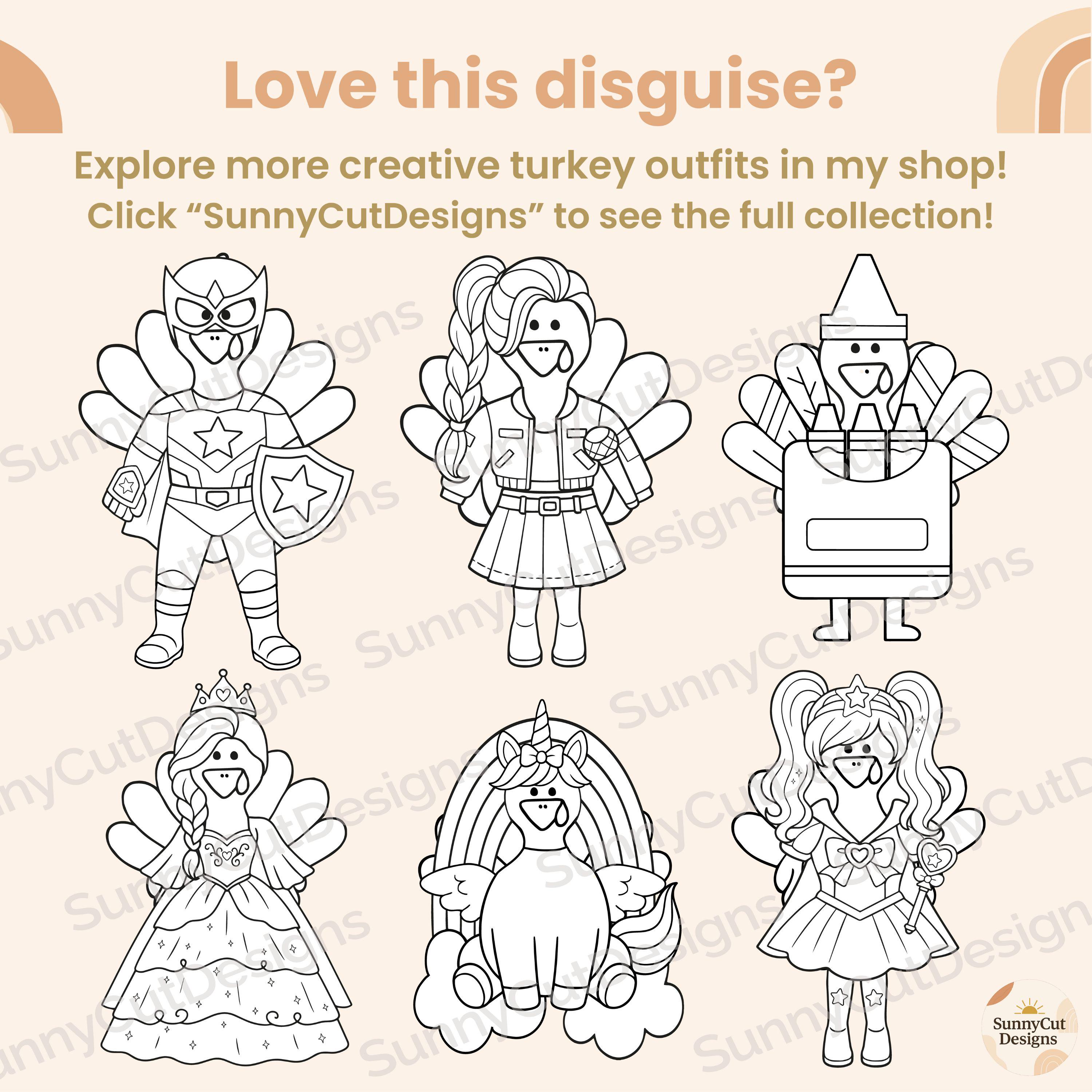 Disguise a Turkey - Ballerina Blank Template Disguise, Thanksgiving ...