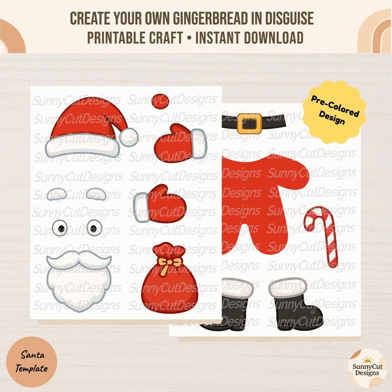 Disguise a Gingerbread Man - Santa Disguise, Gingerbread in Disguise ...