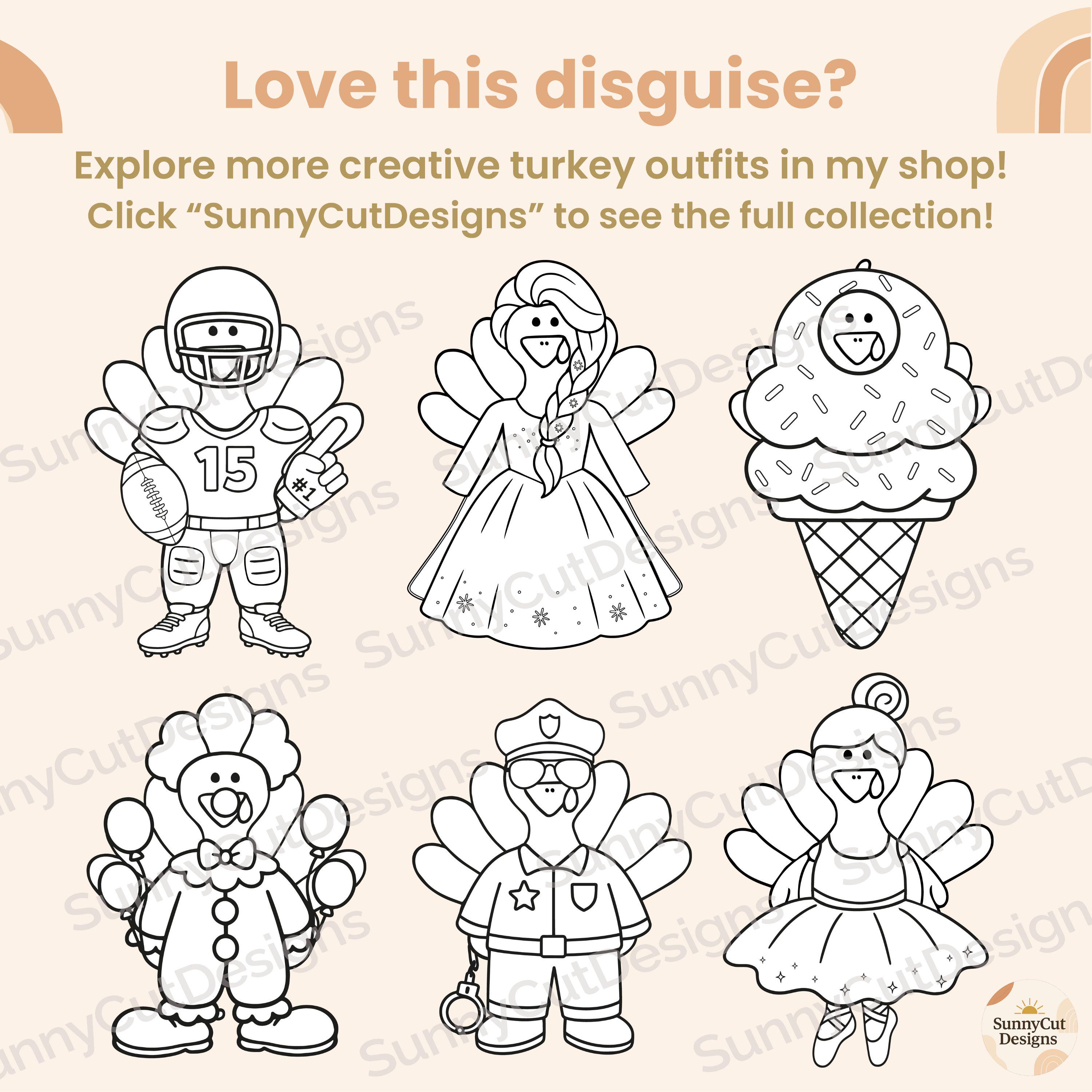 Disguise a Turkey - Popcorn Disguise, Turkey in Disguise Printable ...