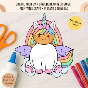 Disguise a Gingerbread Man - Unicorn Disguise, Gingerbread in Disguise ...