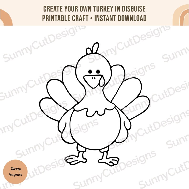 Disguise a Turkey -dinosaur Blank Template Disguise, Thanksgiving Craft ...