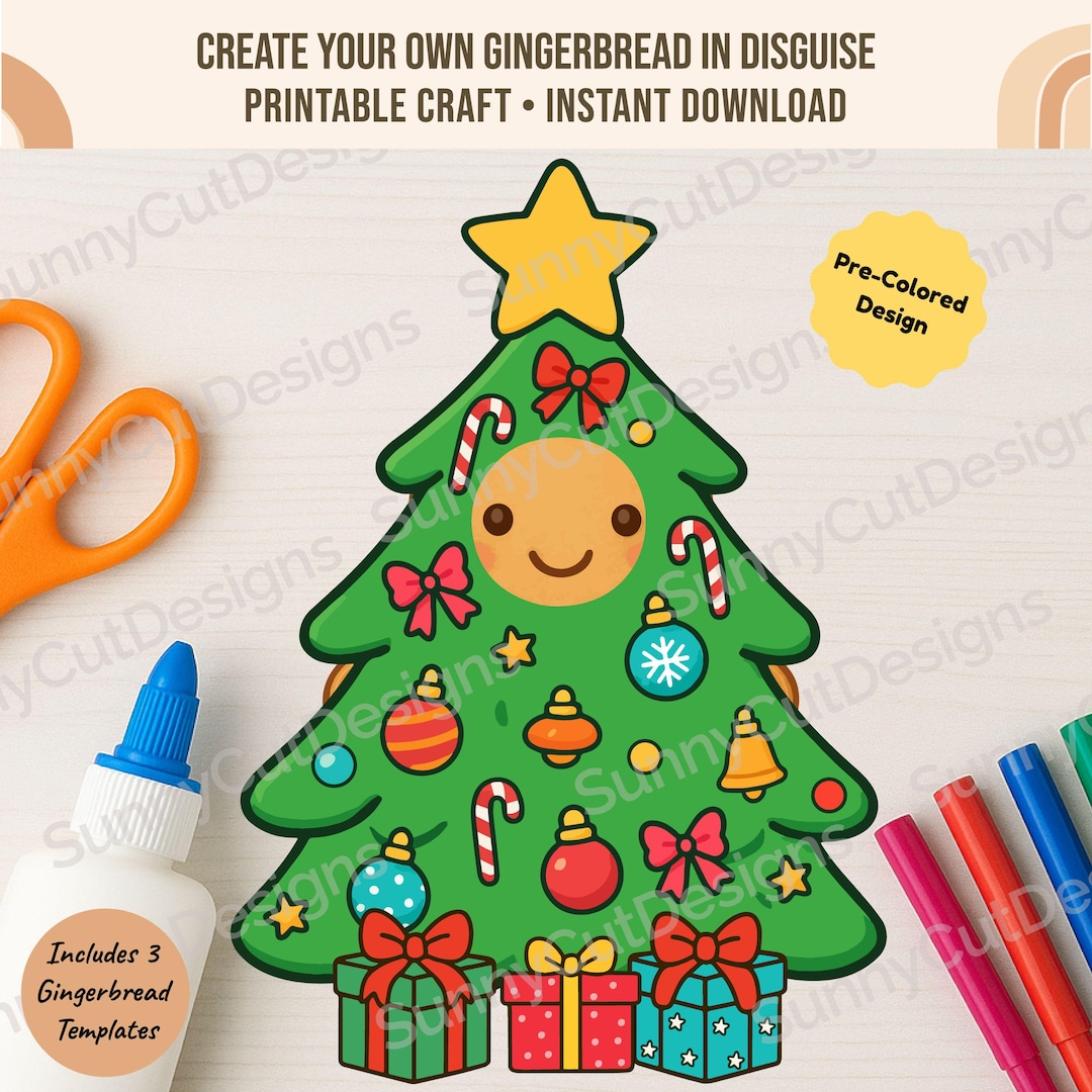 Disguise a Gingerbread Man - Christmas Tree Disguise, Gingerbread in ...