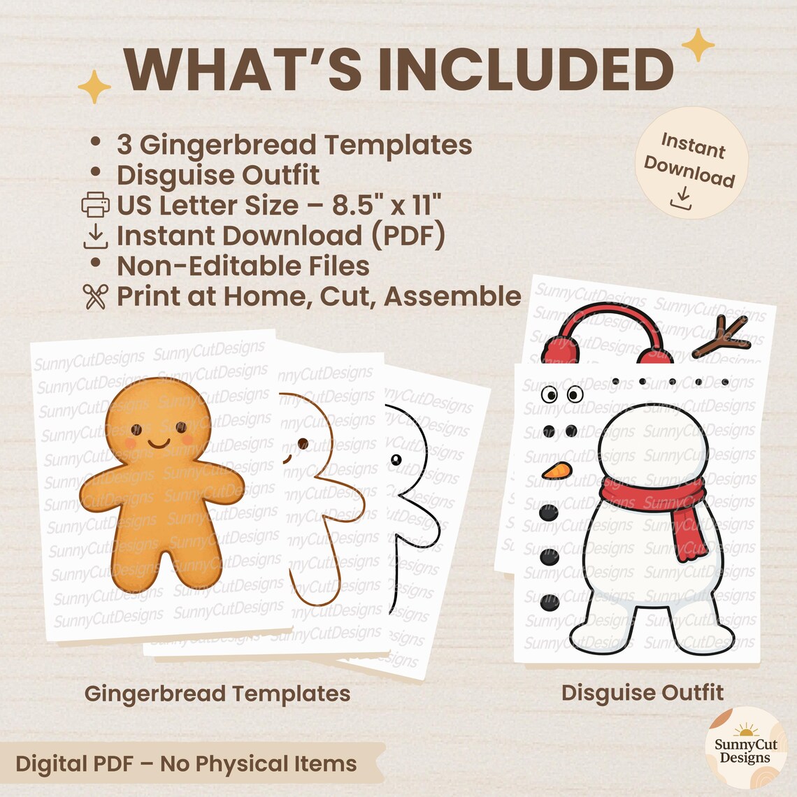 Disguise a Gingerbread Man - Snowman Disguise, Gingerbread in Disguise ...