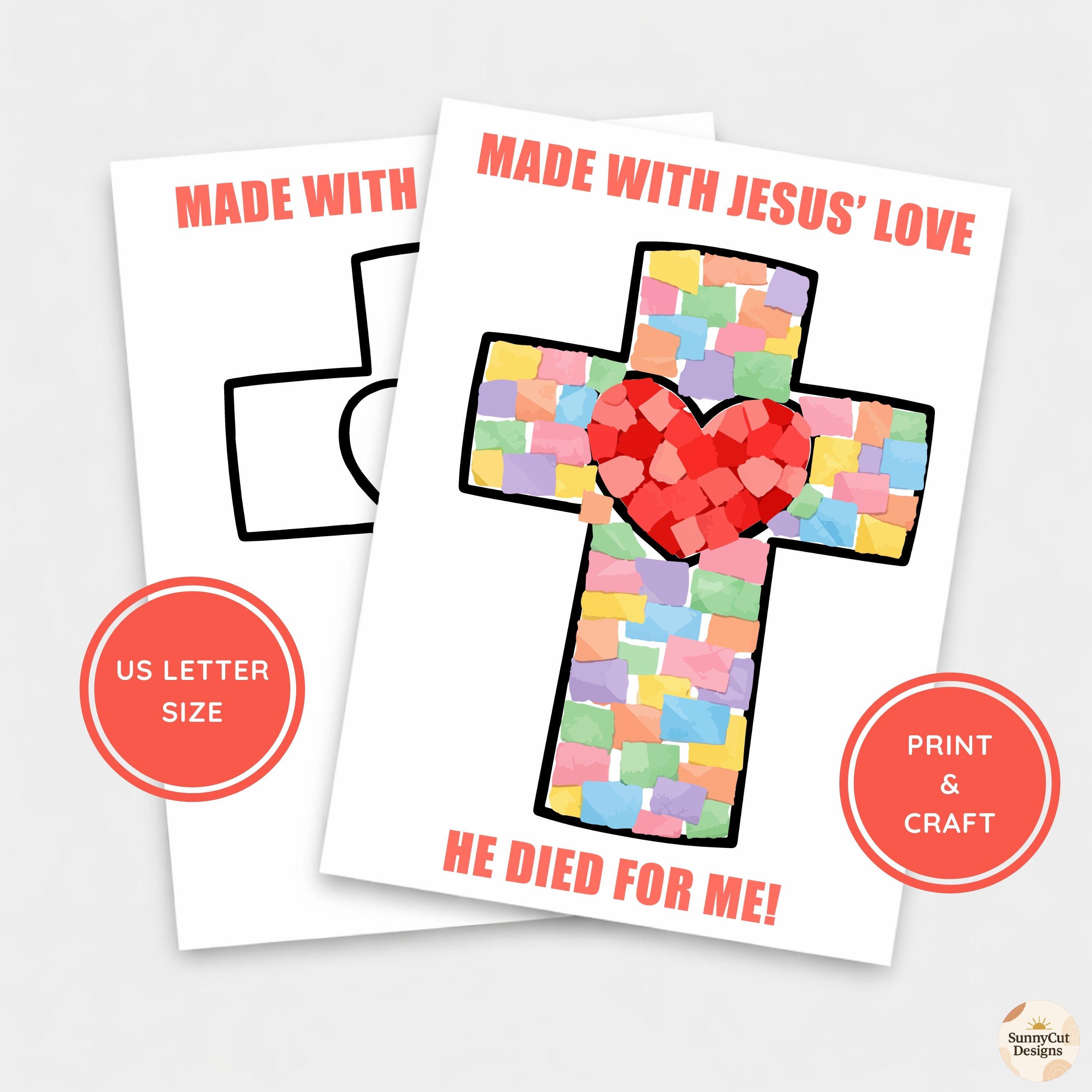 Jesus Died for Me, Easter Cross Craft, Christian Easter Salvation ...
