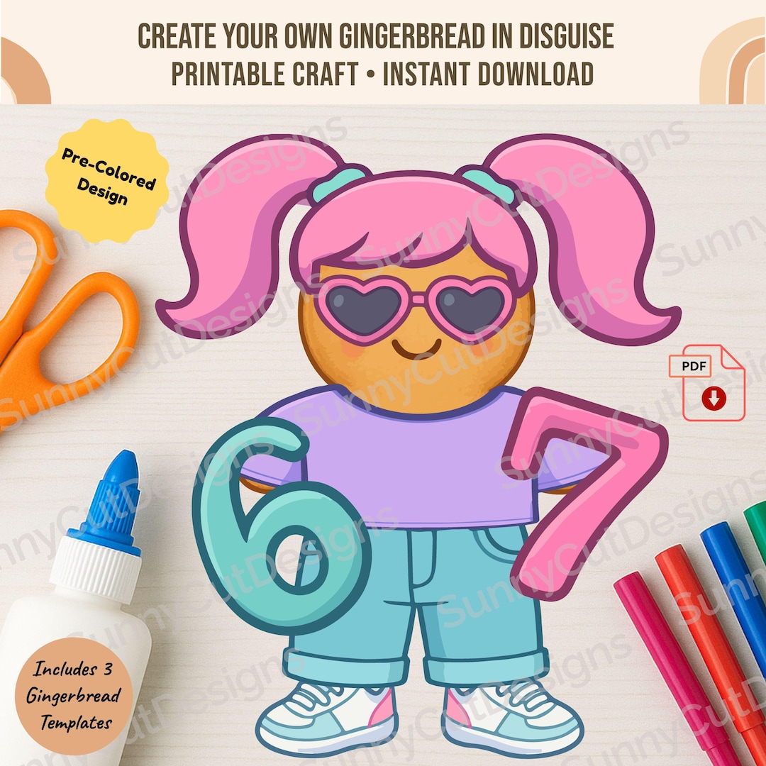 Disguise a Gingerbread Man - Six Seven Disguise, Gingerbread in ...