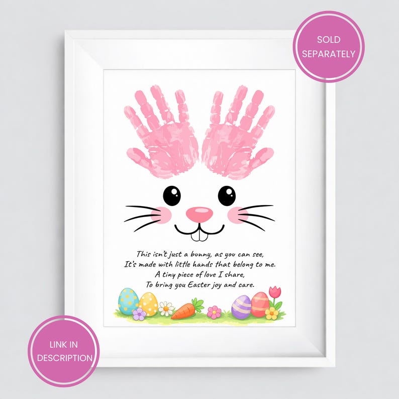 Happy Easter Handprint Craft Printable, Little Chick Handprint Art ...