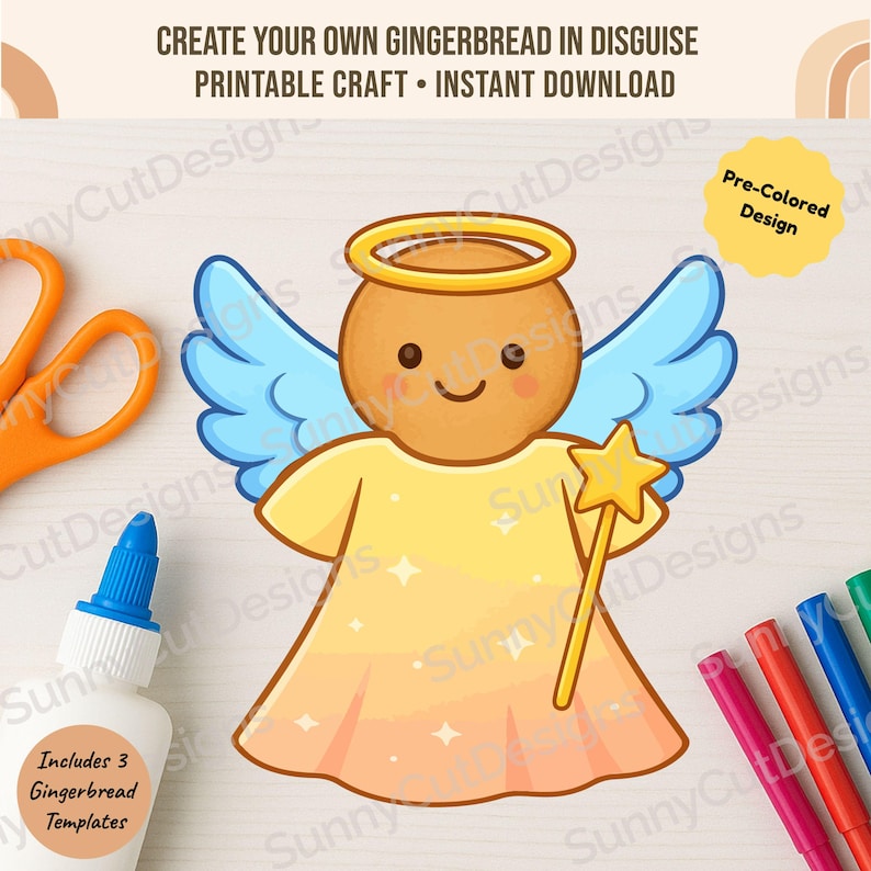 Disguise a Gingerbread Man - Angel Design, Gingerbread in Disguise ...