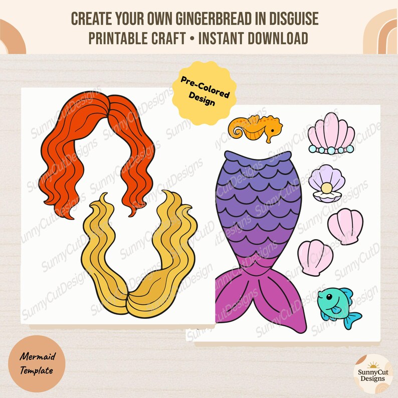 Disguise a Gingerbread Man - Mermaid Disguise, Gingerbread in Disguise ...
