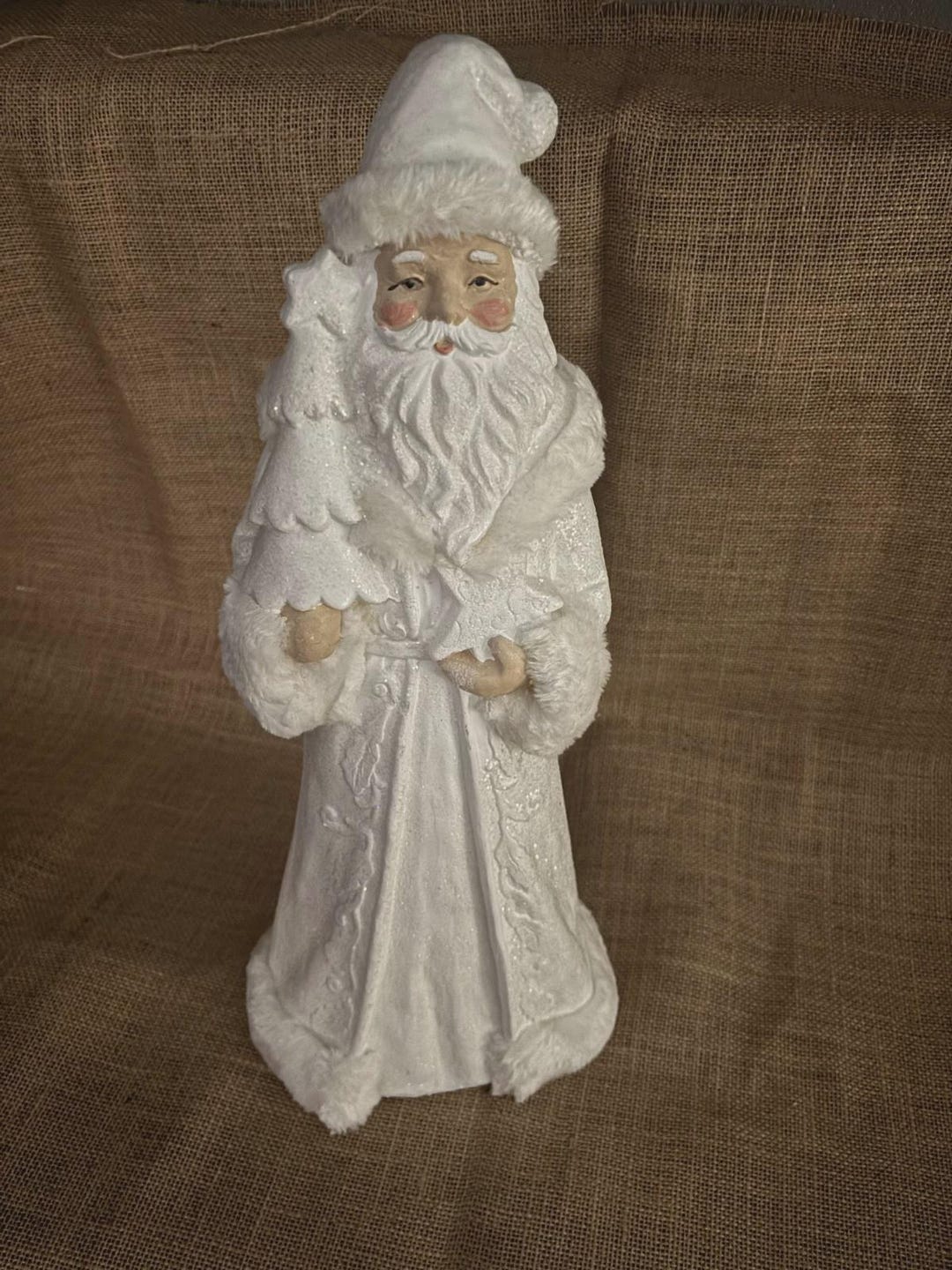 Melrose International Winter Santa Figurine - Etsy