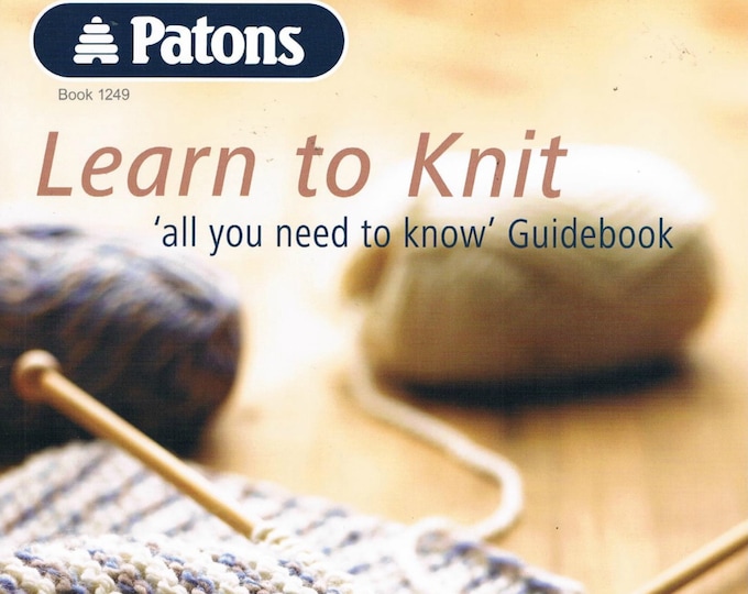 Learn to Knit 'all You Need to Know' Guidebook - Etsy