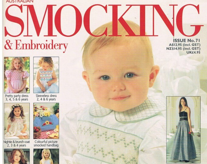 Issue No. 26 Australian Smocking and Embroidery Magazine Rare Back ...