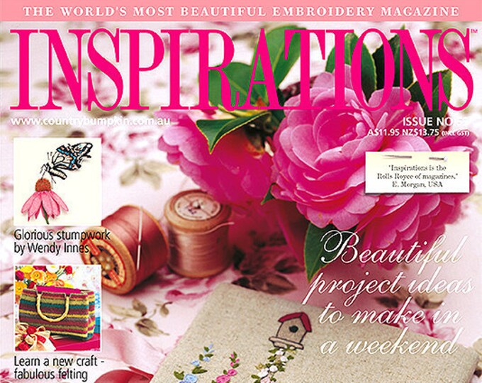 INSPIRATIONS Magazine the World's Most Beautiful Embroidery Issue 53 - Etsy