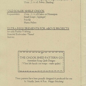 Old Boiler - Applique Pattern Pack Designed by the Chook Shed Pattern ...