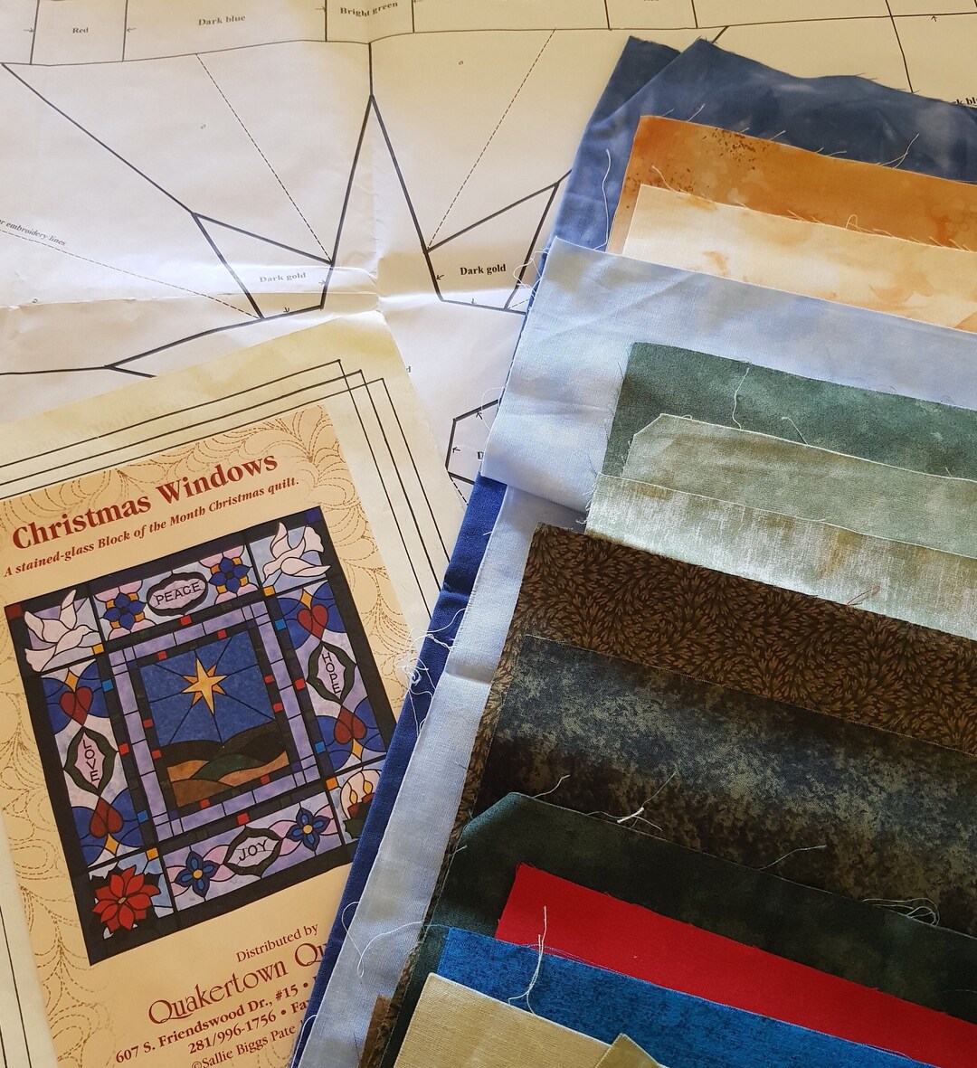 Christmas Window Quilt - Block 1 - Wall Hanging Kit, Designed by Sallie ...