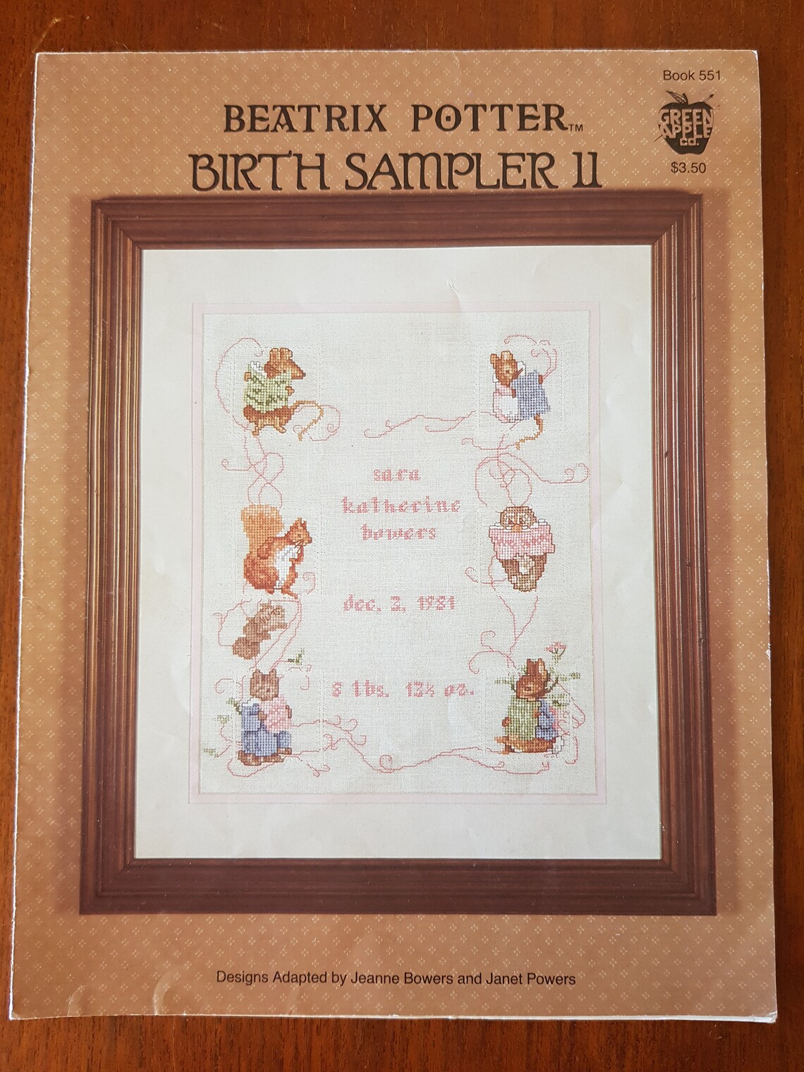 Beatrix Potter Peter Rabbit Cross Stitch Birth Sampler II - Etsy