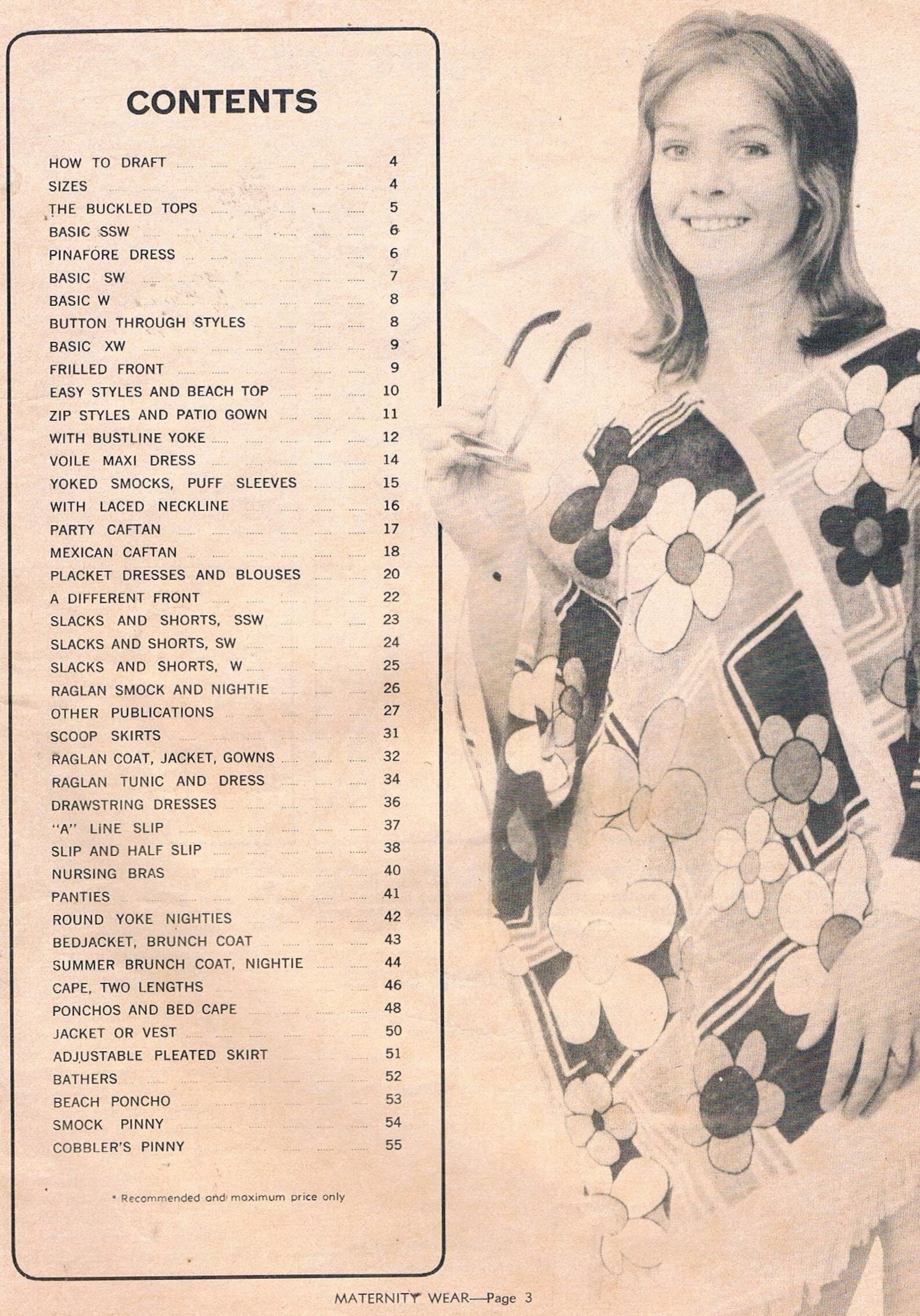 Vintage Enid Gilchrist 1970's Drafting Book - "smocks & Maternity Wear ...