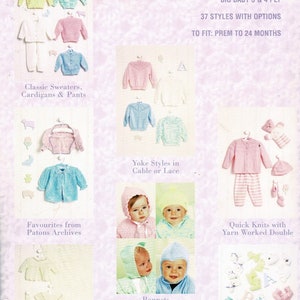 A Complete Wardrobe of Hand Kits for Baby - Knitting Patterns by Patons ...
