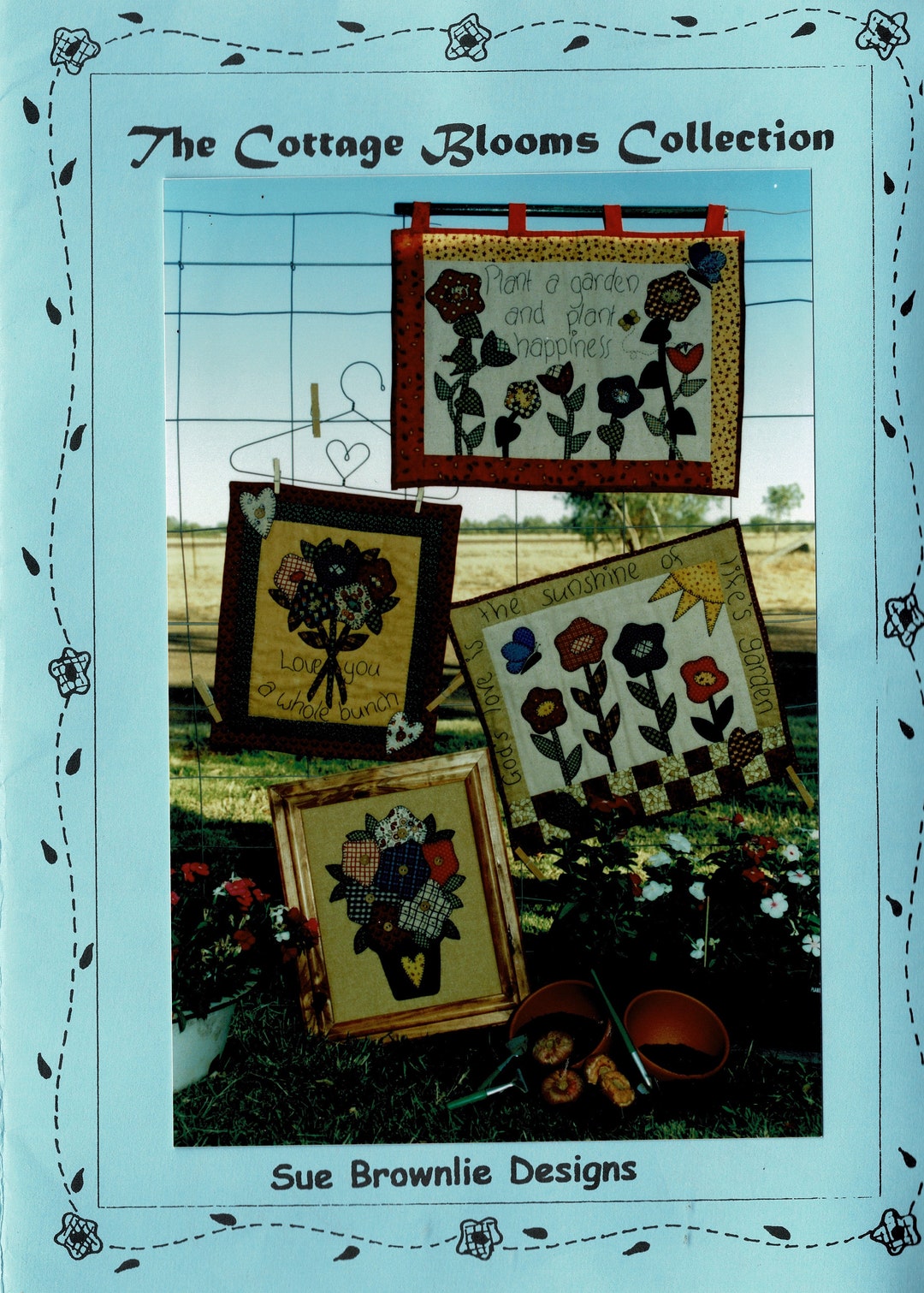 The Cottage Blooms Collection- Applique Design for Wall Hangings ...