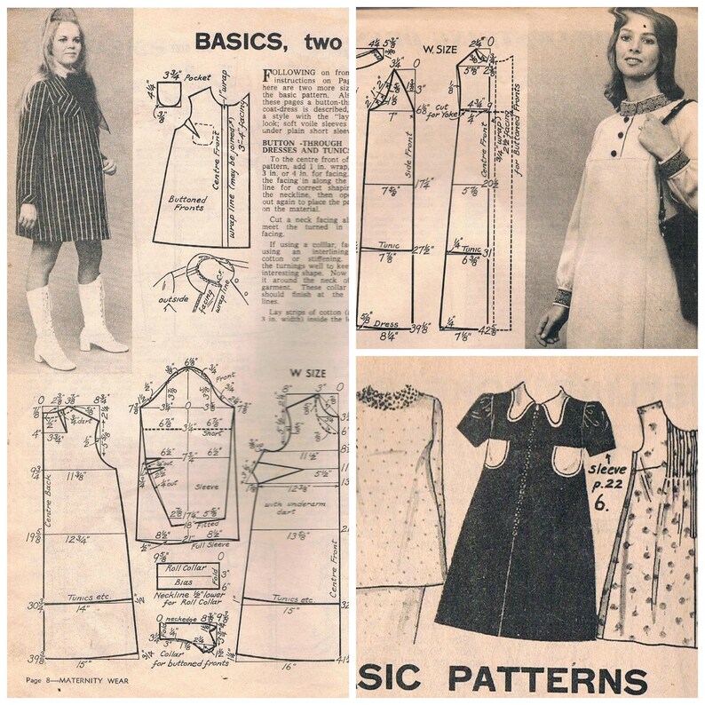 Vintage Enid Gilchrist 1970's Drafting Book smocks | Etsy