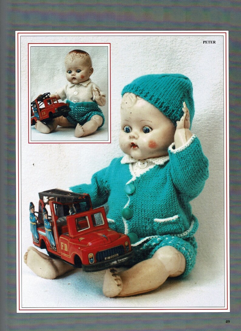 Classic Knits for Baby Dolls by Marjory Fainges 1996 | Etsy