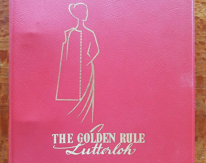 1970's Vintage Lutterloh the Golden Rule Sewing Pattern Drafting Book ...