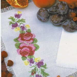 Roses in Cross Stitch by Jane Alford, 1996 - Etsy