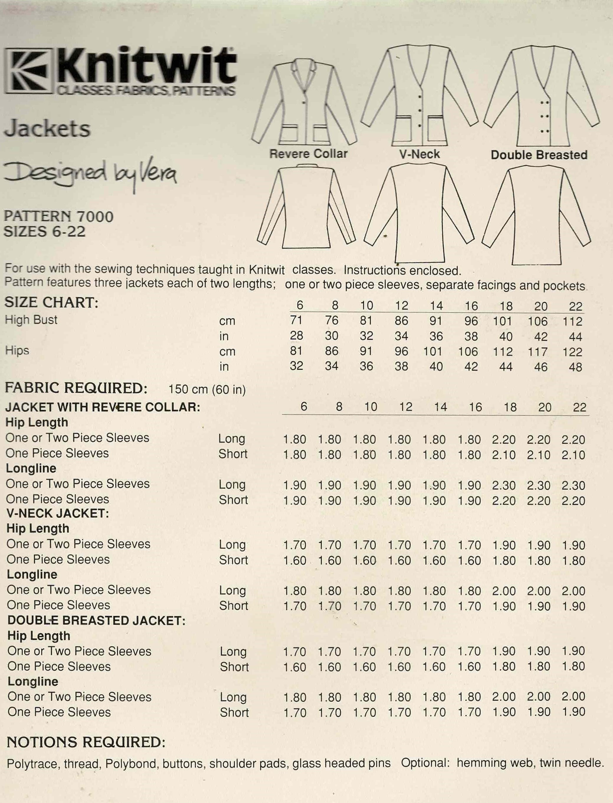 Jackets - Multi Sized Knitwear Patterns (sizes 6 to 22 Jackets - Multi Sized Knitwear Patterns (sizes 6 to 22
