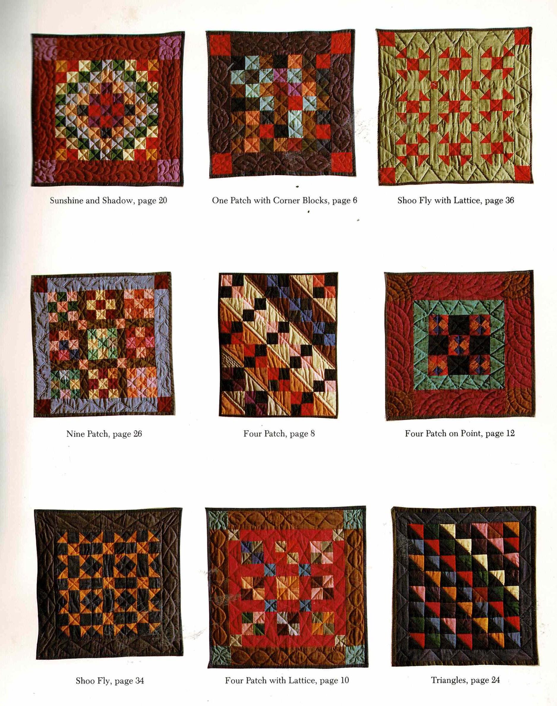 Twenty Little Patchwork Amish Quilts With Full -size Templates by Gwen ...