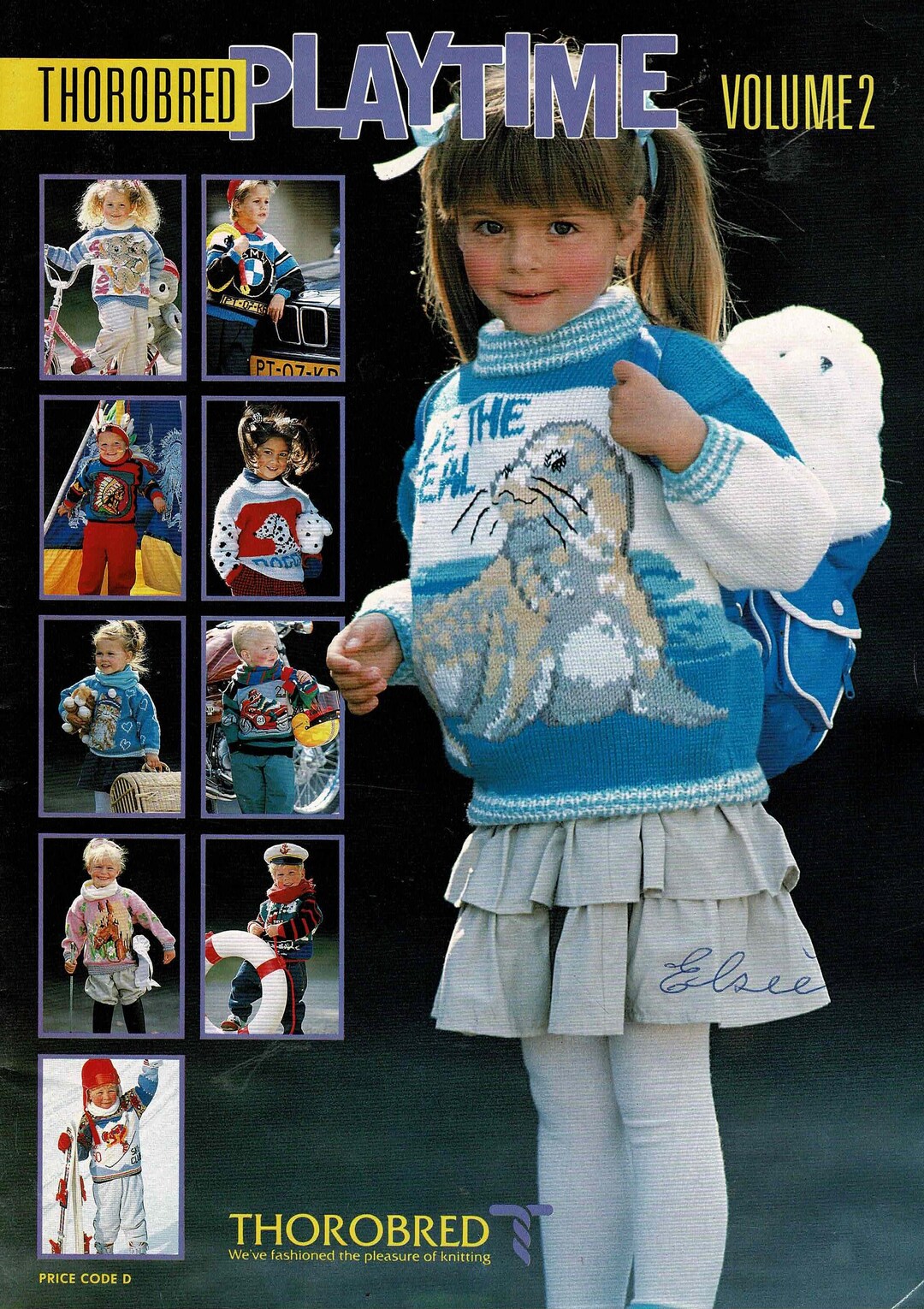 Children's Playtime Knitting Patterns With Duplicate Stitch Embroidery ...