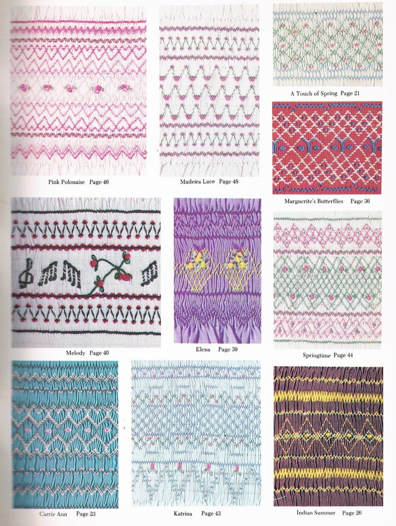 Treasury of Smocking Designs by Allyne S. Holland a Dover Needlework ...