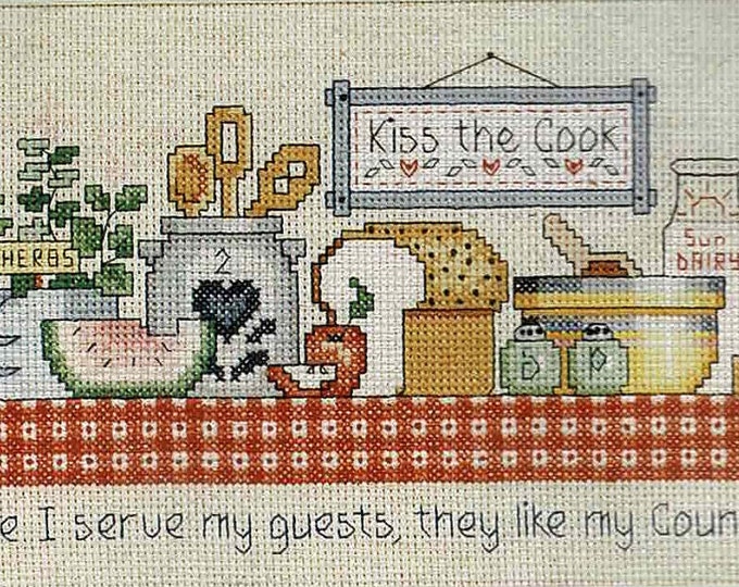 My Country Kitchen/counted Cross Stitch Kit Designed by J & P Coats ...