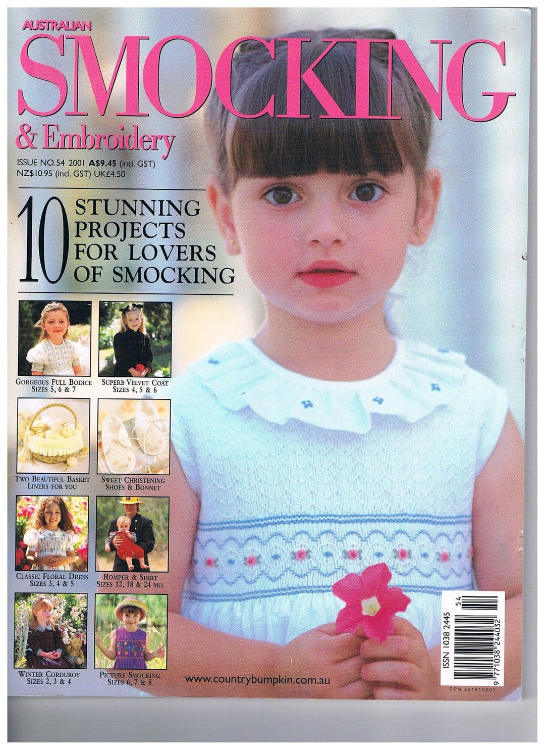 Australian Smocking and Embroidery Publication No. 54 - Etsy
