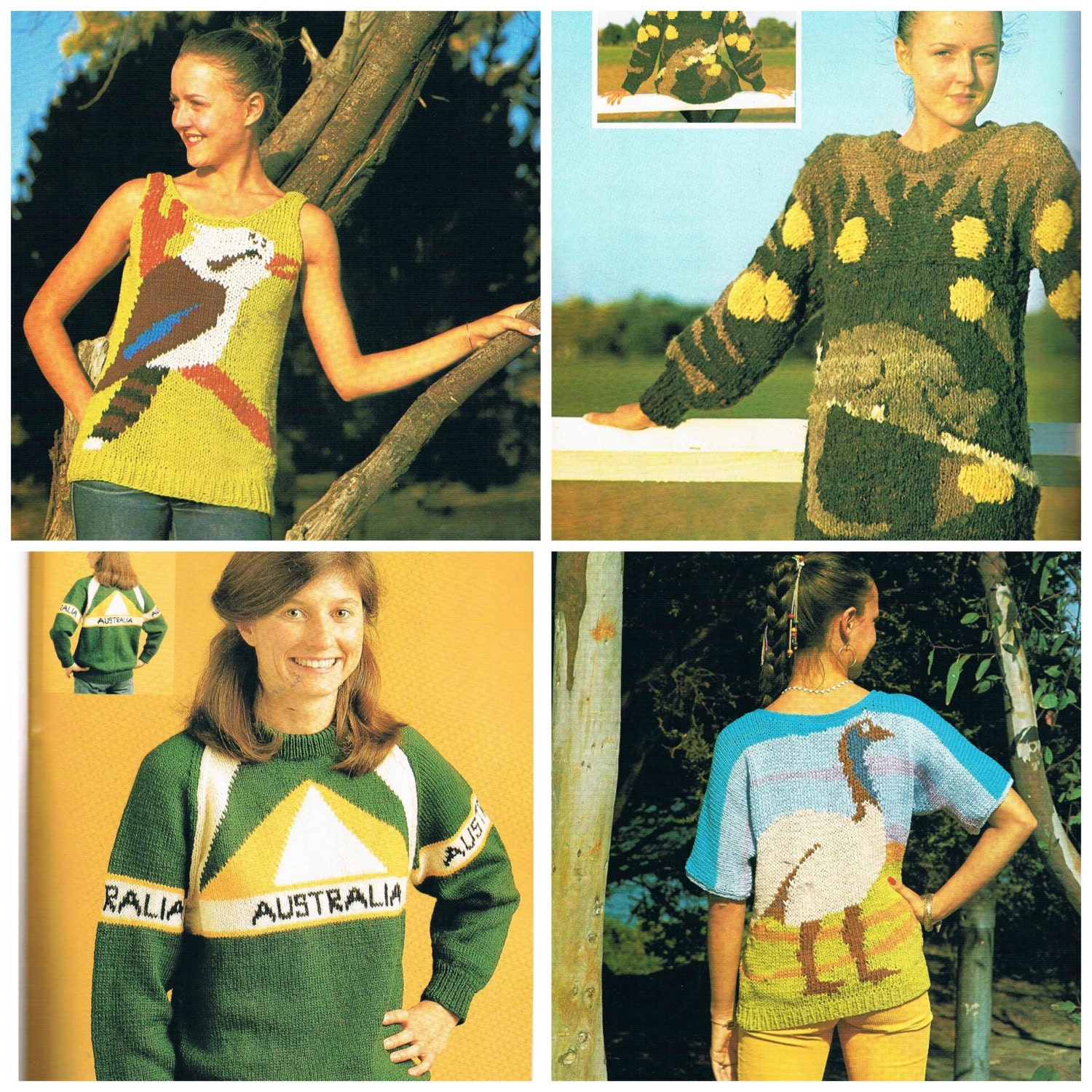 Woolly Jumpers Easy to Knit Australian Designs by Liz Gemmel - Etsy
