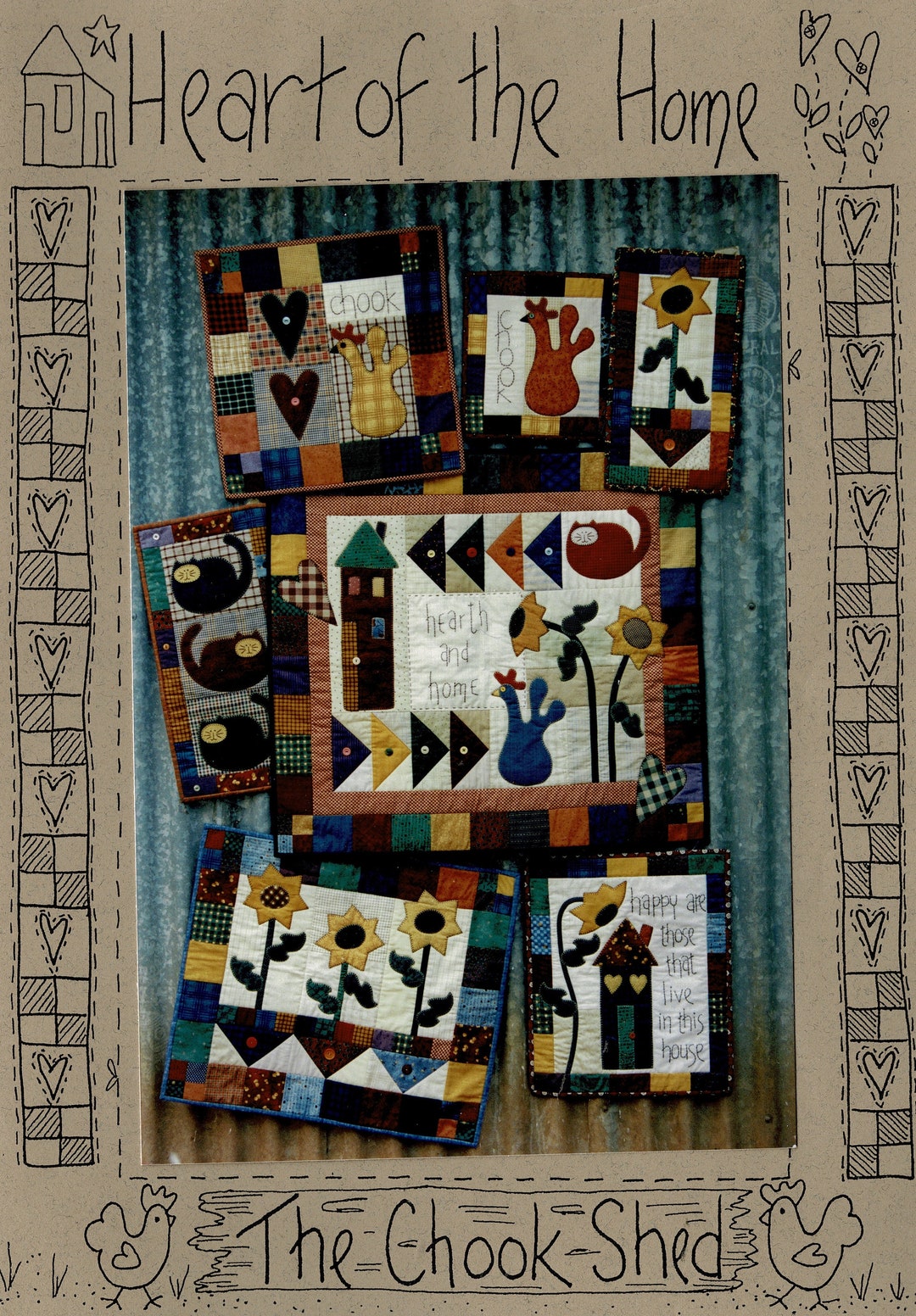 The Heart of the Home Applique Design for Wall Hangings Original Design ...