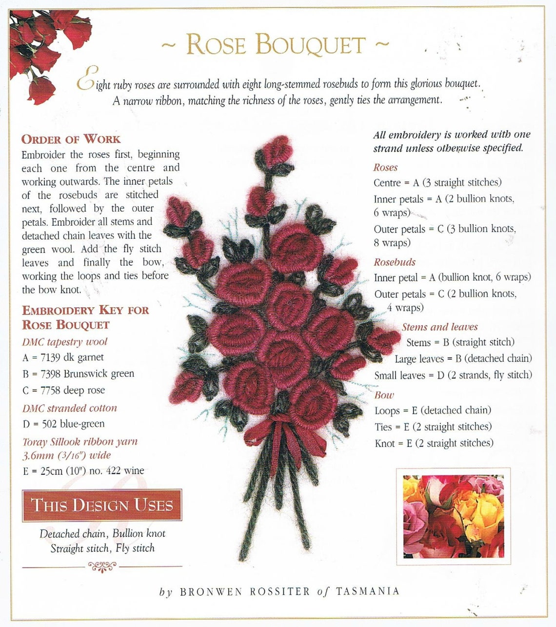 A-Z of Wool Embroidery Stitches by Country Bumpkin - Etsy