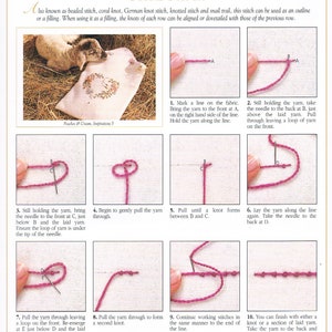 A-Z of Wool Embroidery Stitches by Country Bumpkin - Etsy