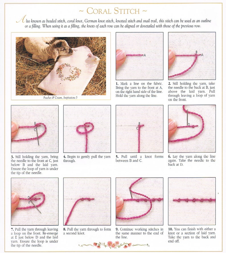 A-Z of Wool Embroidery Stitches by Country Bumpkin - Etsy