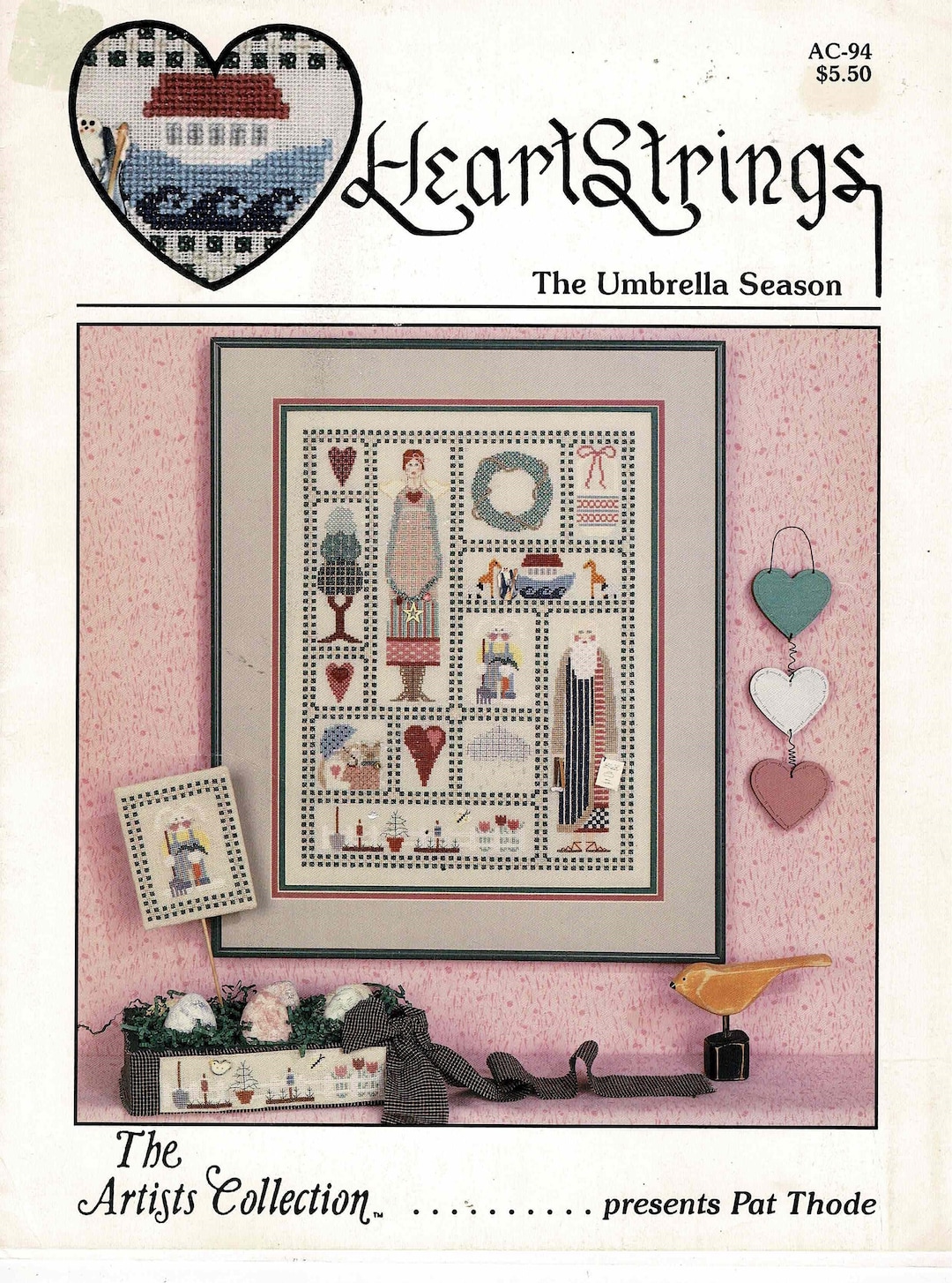 The Umbrella Season/noah's Ark Sampler/the Artists Collection - Cross Stitch Designed by Pat ...