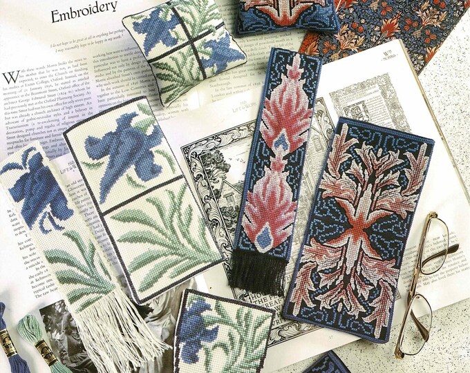William Morris/ DMC Counted Cross Stitch Collection, - Etsy