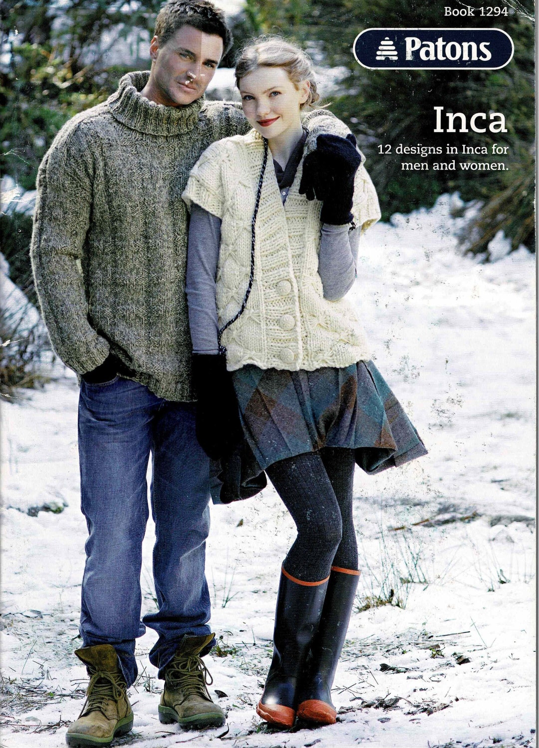 12 Designs in Patons INCA Yarn (14ply) for Men & Women - Knitting ...