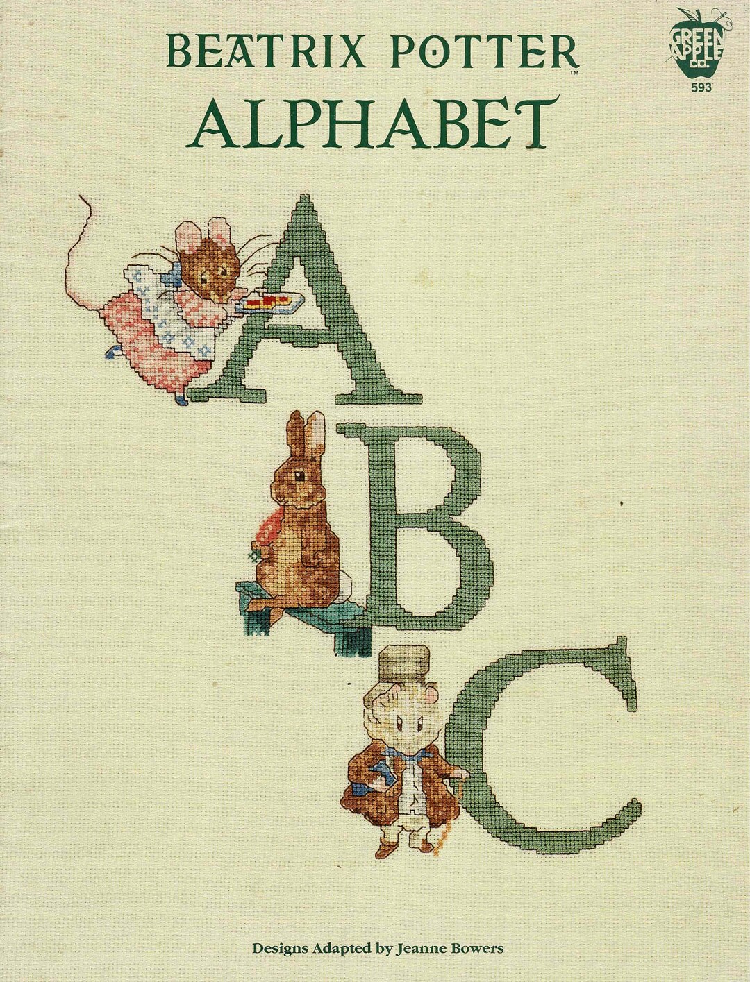 BEATRIX POTTER ALPHABET by Green Apple Co Cross Stitch Charted Pattern ...