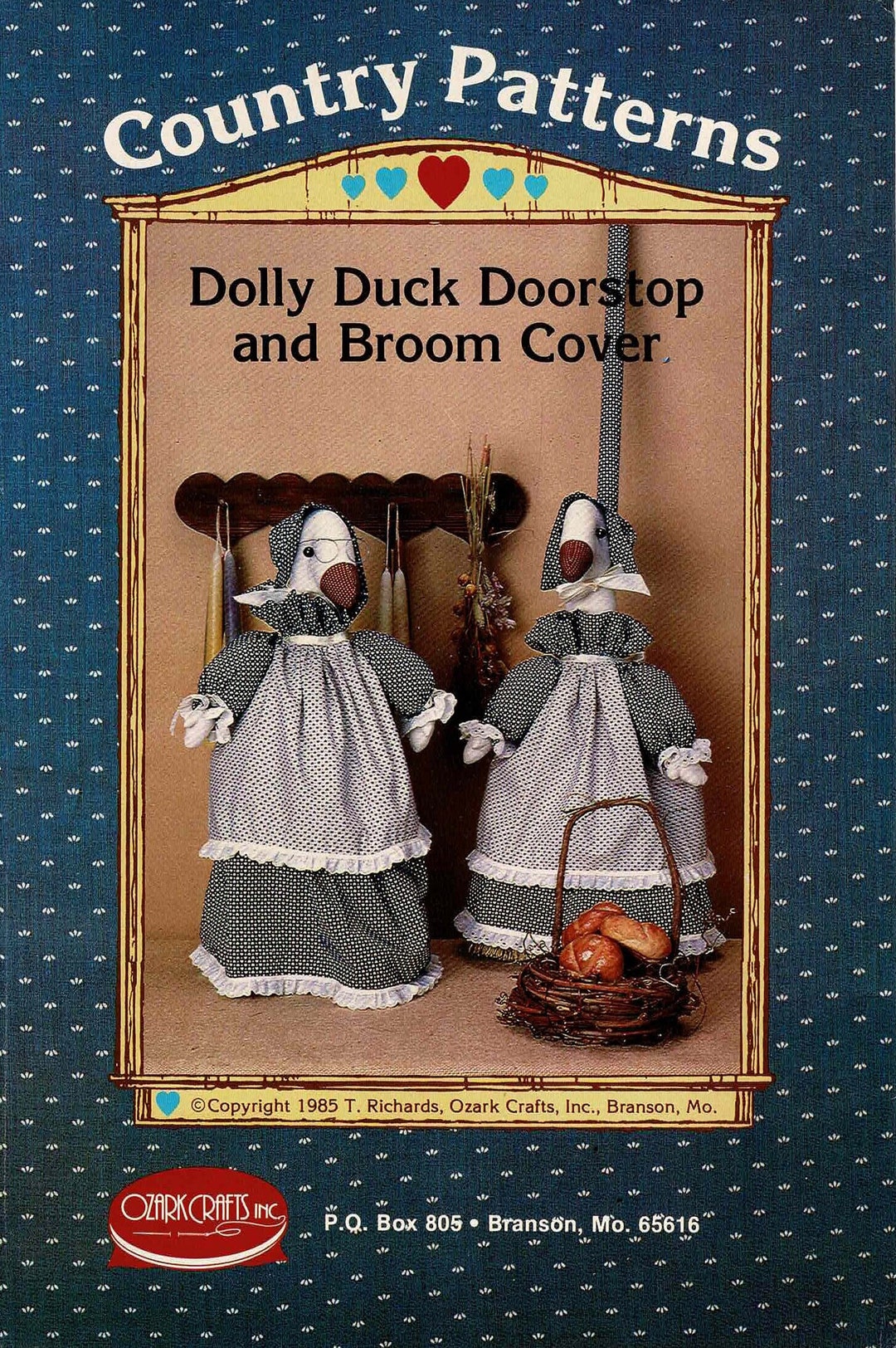 Dolly Duck Doorstop & Broom Cover Pattern by Ozark Crafts INC, 1988 - Etsy