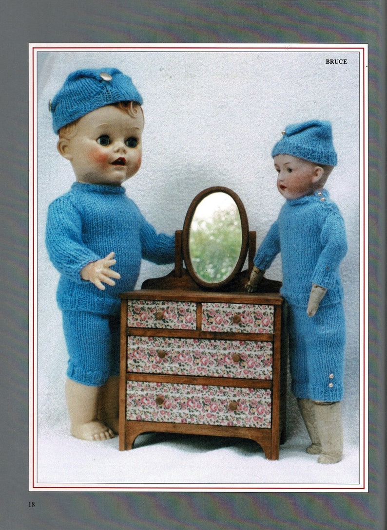 Classic Knits for Baby Dolls by Marjory Fainges 1996 | Etsy