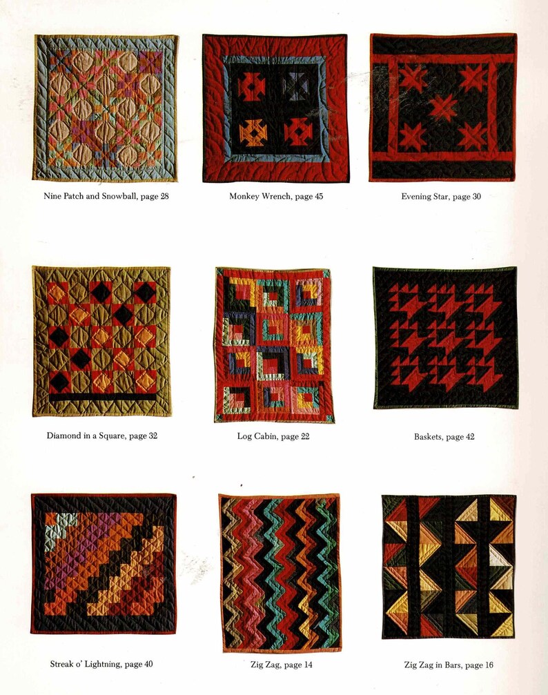 Twenty Little Patchwork Amish Quilts With Full -size Templates by Gwen ...