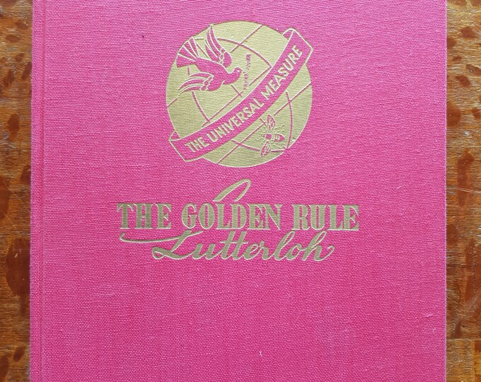 1950's Vintage Lutterloh - the Golden Rule Sewing Pattern Drafting Book ...