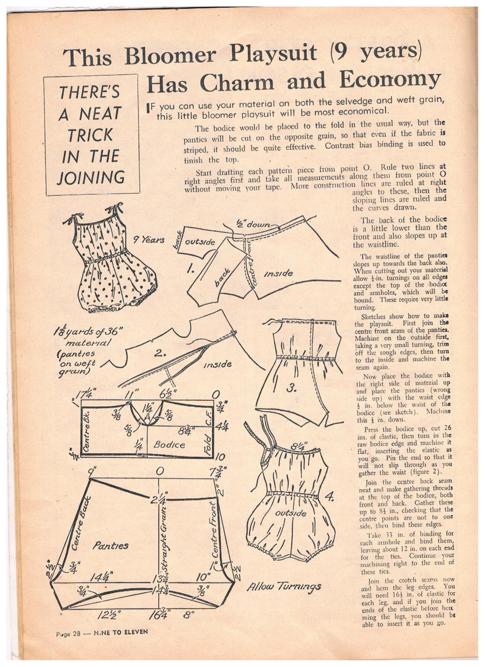 Vintage 1960's Drafting Book Patterns for 9 to - Etsy