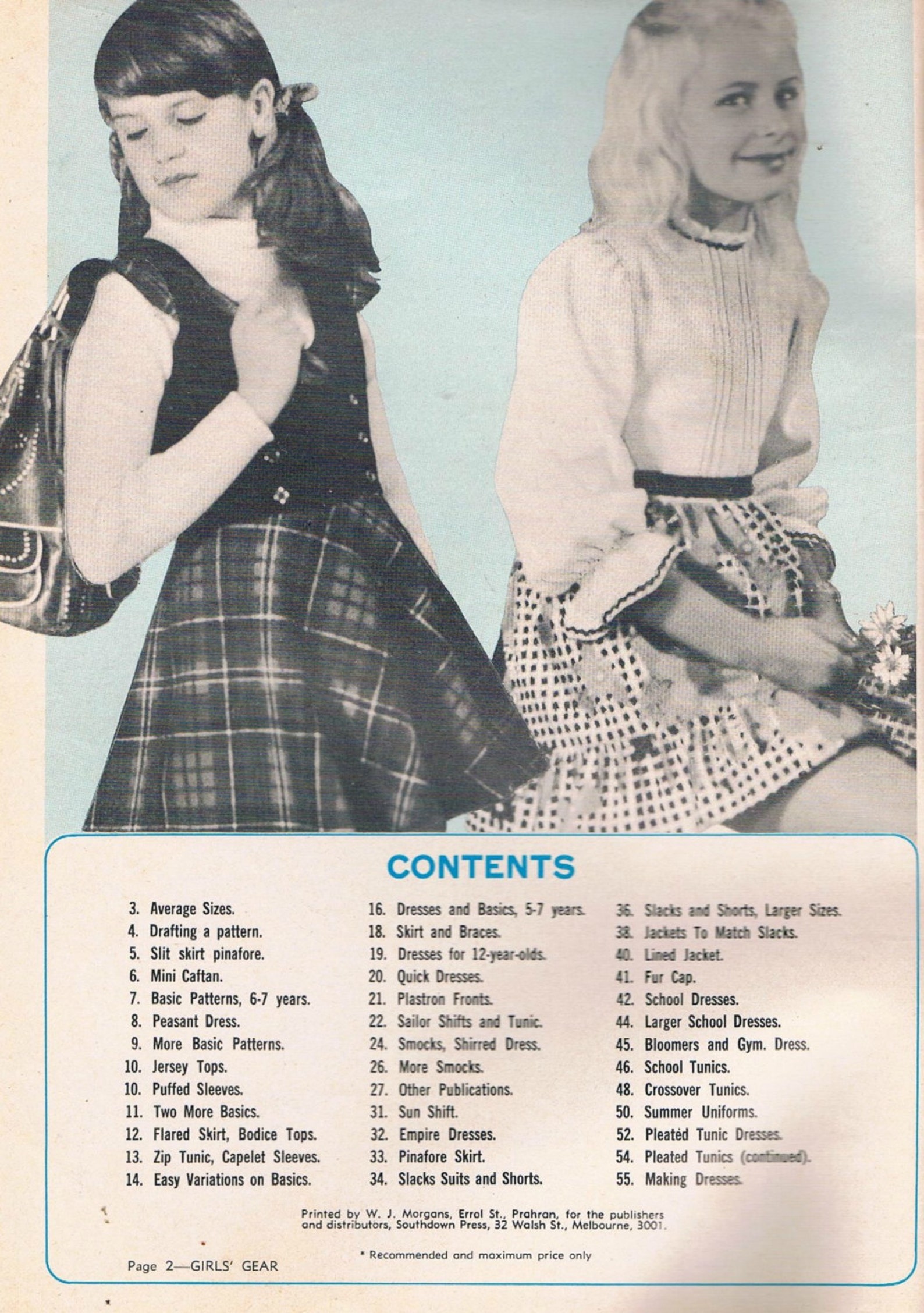 Enid Gilchrist 1960's Drafting Book - "girls' Gear - 5 to 12 Years - Etsy