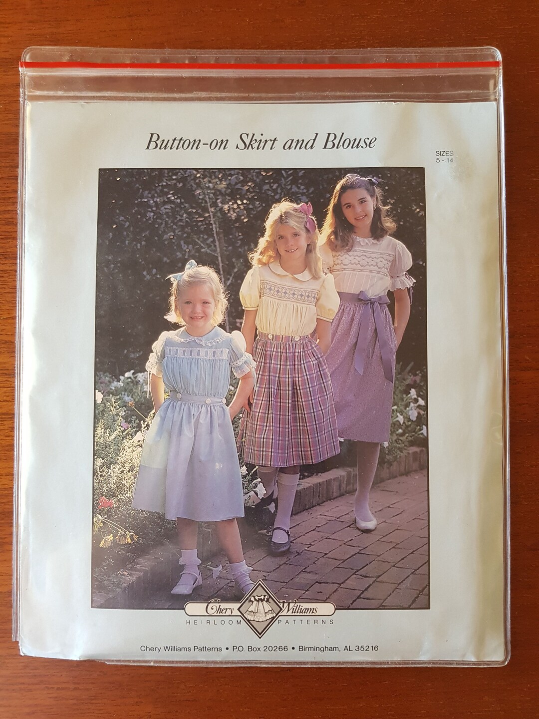 Button-on Skirt and Blouse Multi Sized (5 - 14) Pattern With ...