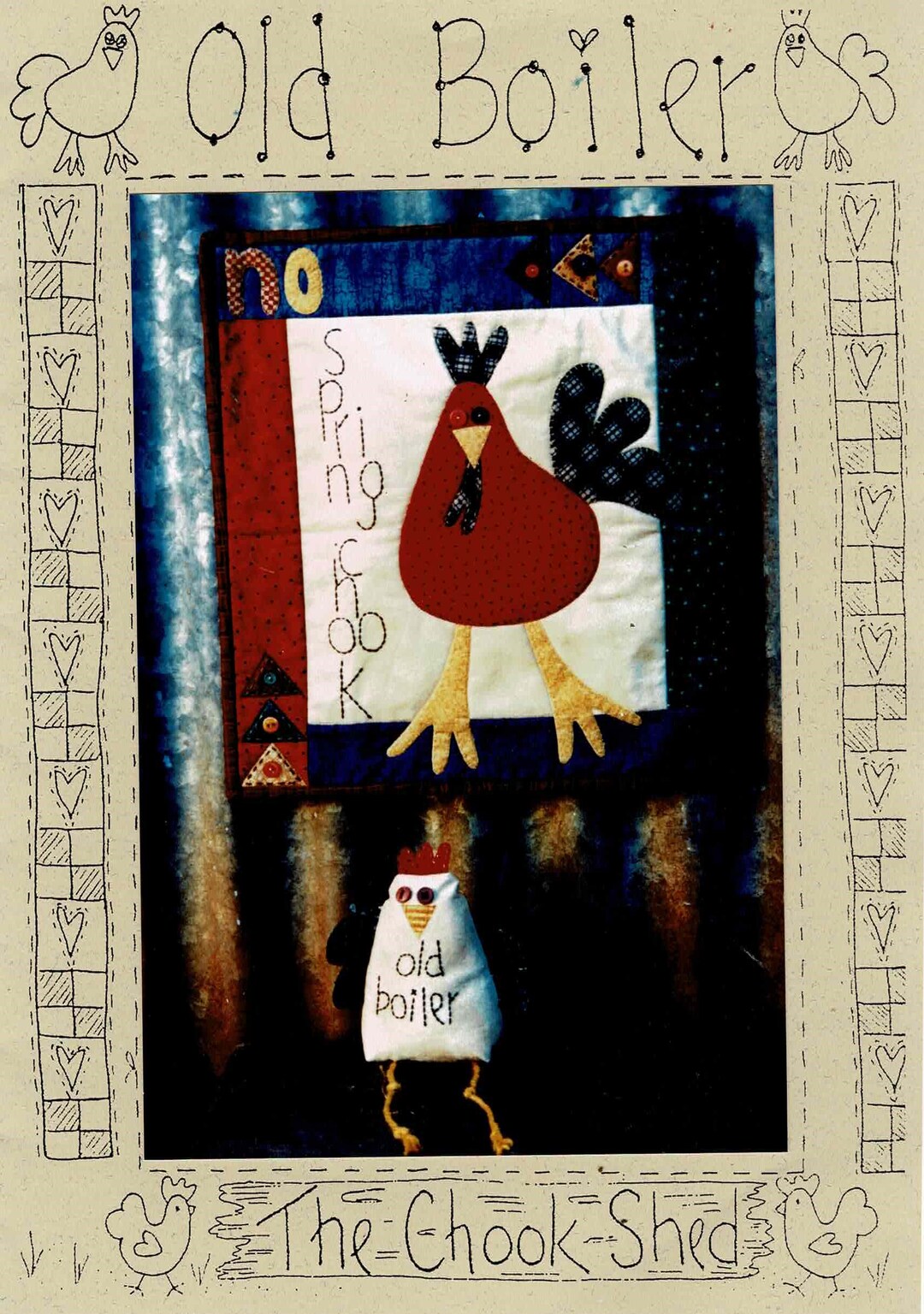 Old Boiler - Applique Pattern Pack Designed by the Chook Shed Pattern ...